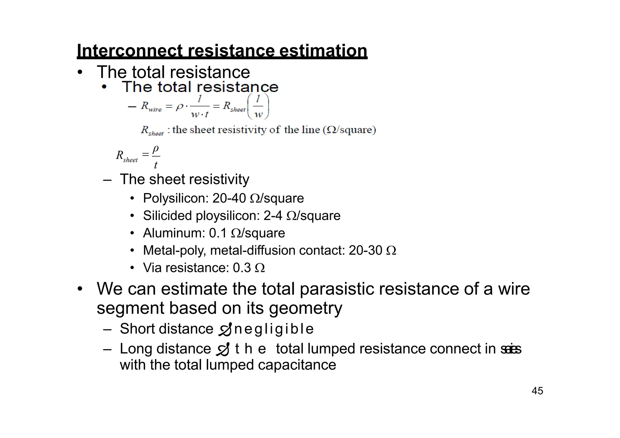 MOS Inverters Switching Characterstics and interconnect Effects ...