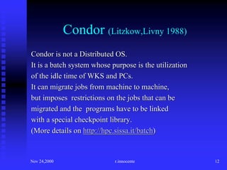Mosix : automatic load balancing and migration | PPT
