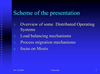 Mosix : automatic load balancing and migration | PDF | Operating ...