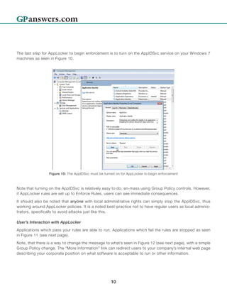 Moskowitz Whitepaper Microsoft App Locker And Beyond | PDF | Operating ...