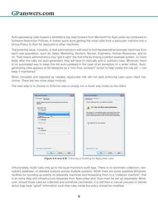 Moskowitz Whitepaper Microsoft App Locker And Beyond | PDF | Operating Systems | Computer ...