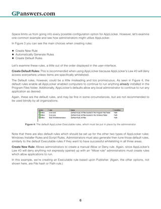 Moskowitz Whitepaper Microsoft App Locker And Beyond | PDF
