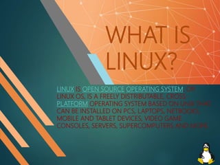 Linux Operating System | PPTX