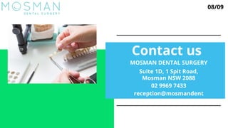Mouth Restoration Dentist Mosman | Mosmandentalsurgery.com.au