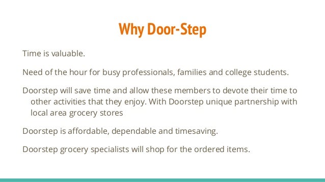 marketing of services of door step service
