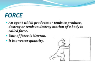 FORCE, TYPES, & SYSTEM OF FORCES | PPTX