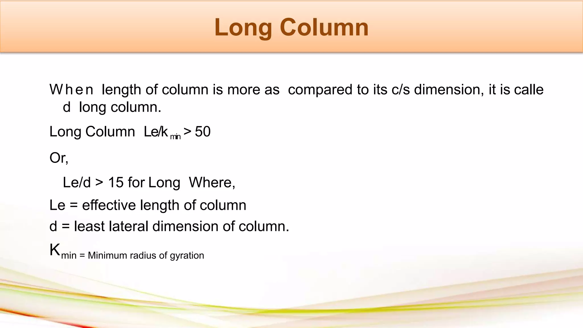 column and strut difference between them | PPTX