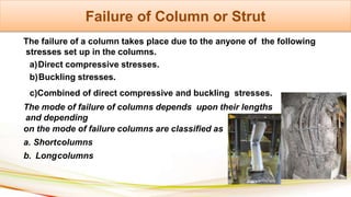 column and strut difference between them | PPTX