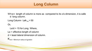 column and strut difference between them | PPT