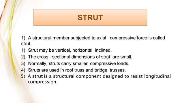 column and strut difference between them | PPTX | Physics | Science