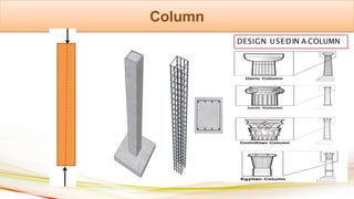 column and strut difference between them | PPTX