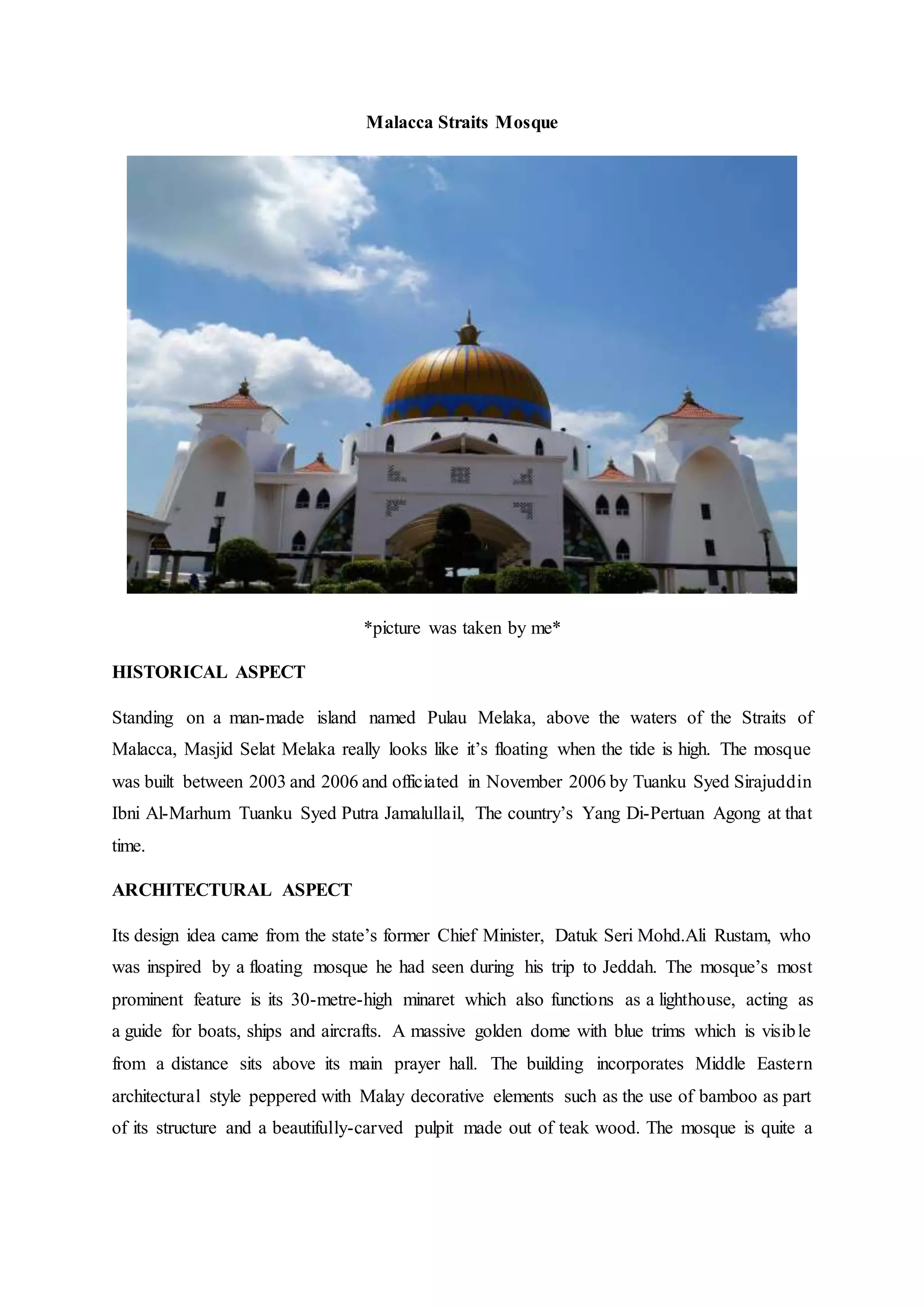Mosque | DOCX | Islam | Religion & Spirituality