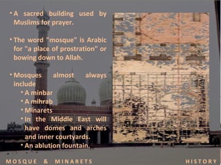 Mosque & Minarets | PPT