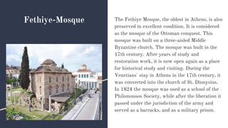 Mosques in Athens | PPTX