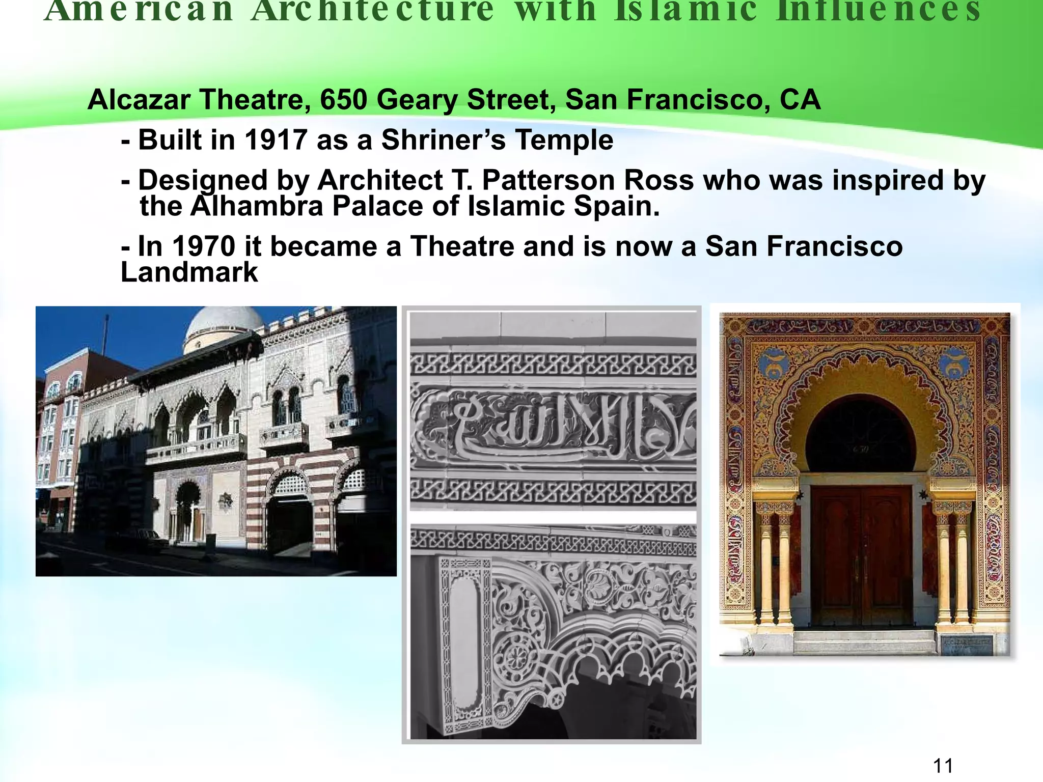 Islamic Influences on American Architecture | PPT