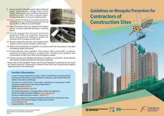 Mosquito Preventive Measures at Construction Site | PDF