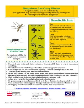 Mosquitoes carry disease | PDF