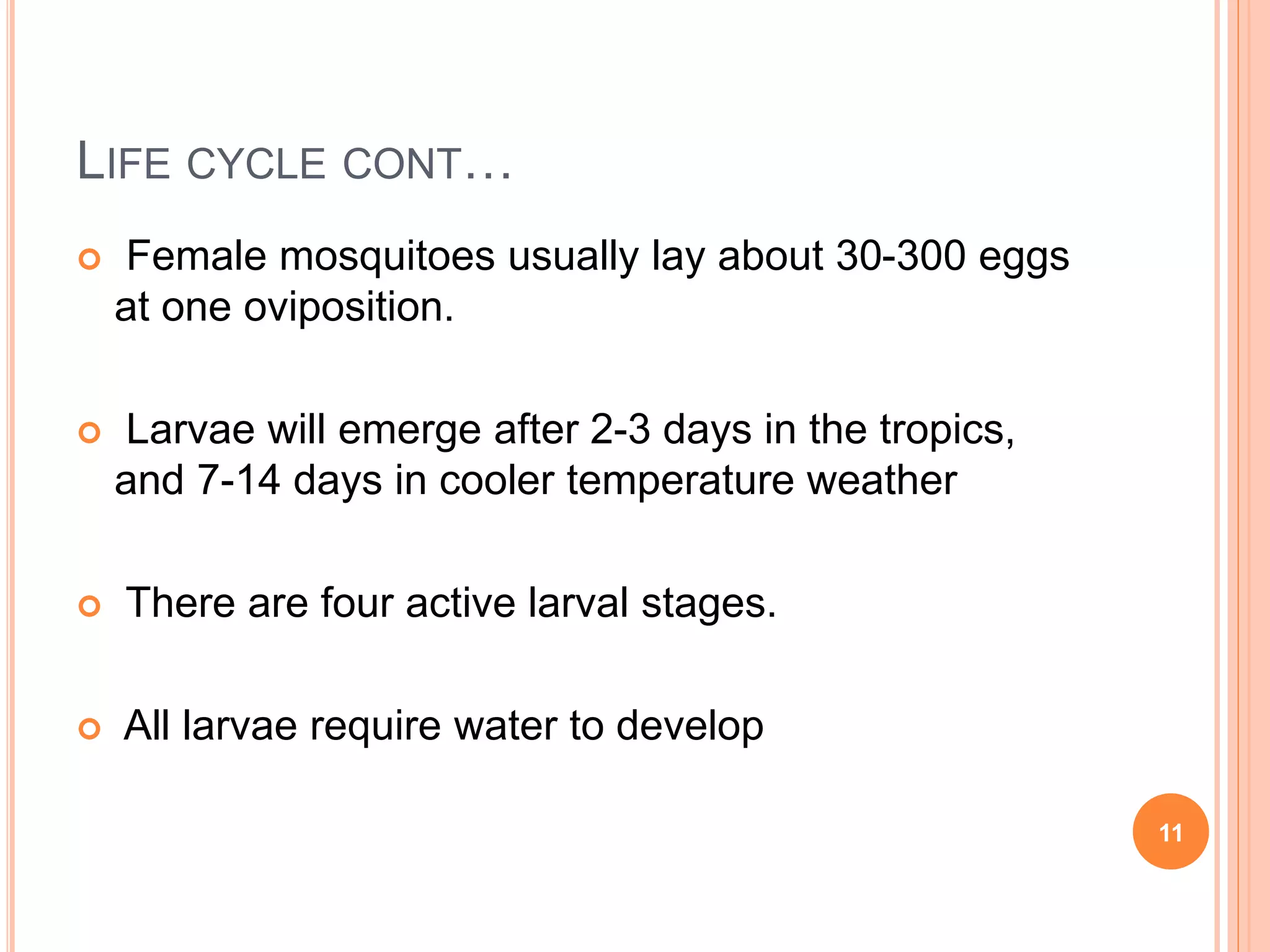 Mosquitoes vectors of malaria and their control | PPTX