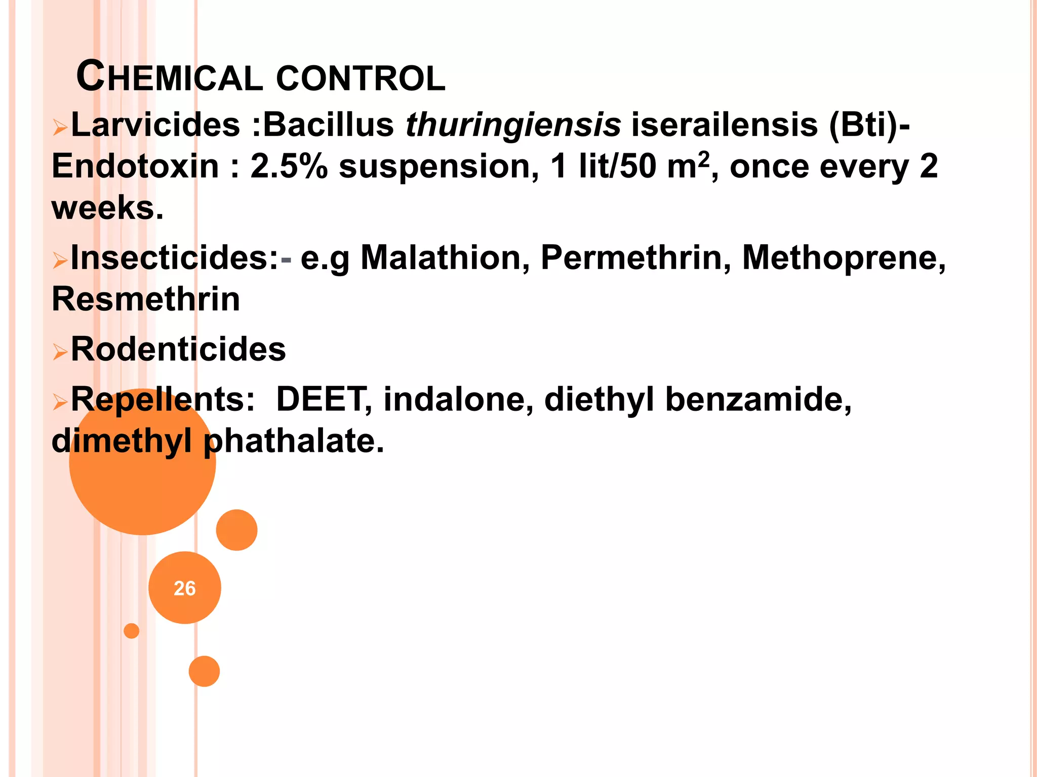 Mosquitoes vectors of malaria and their control | PPTX