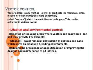 Mosquitoes vectors of malaria and their control | PPTX