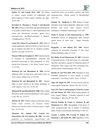 Mosquito larvicidal activity of leaf and seed extracts of Lantana ...