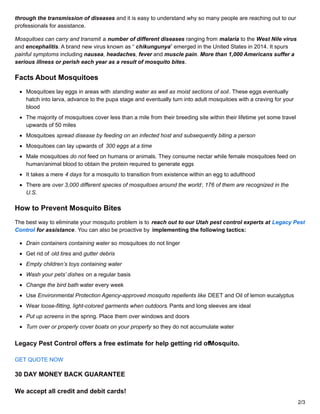 Mosquito pest control utah | PDF