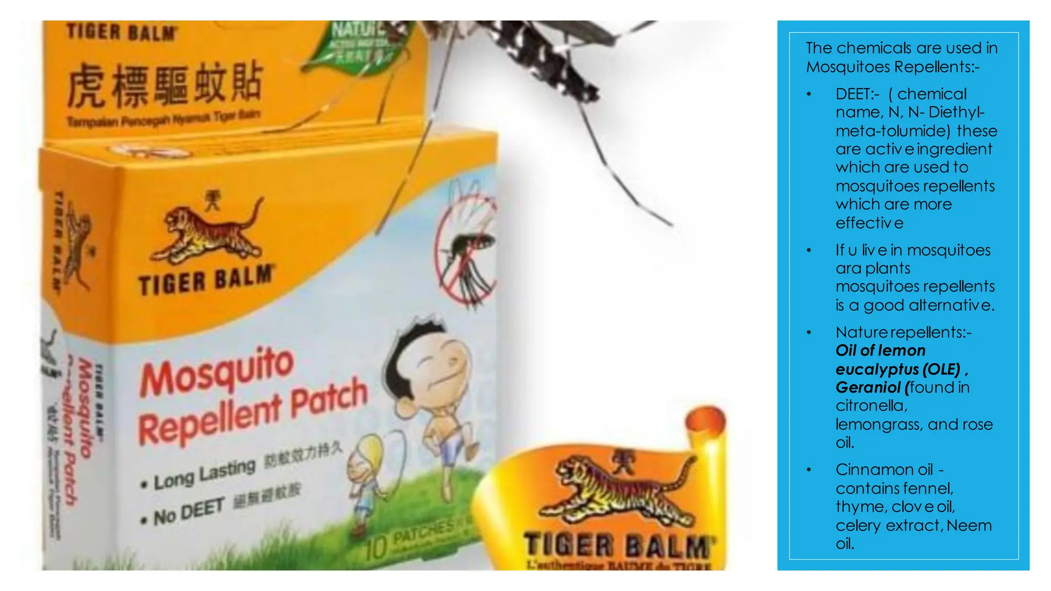 mosquito repellent uses, combination and examples | PDF