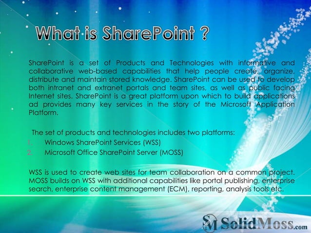 Moss introduction | PPTX