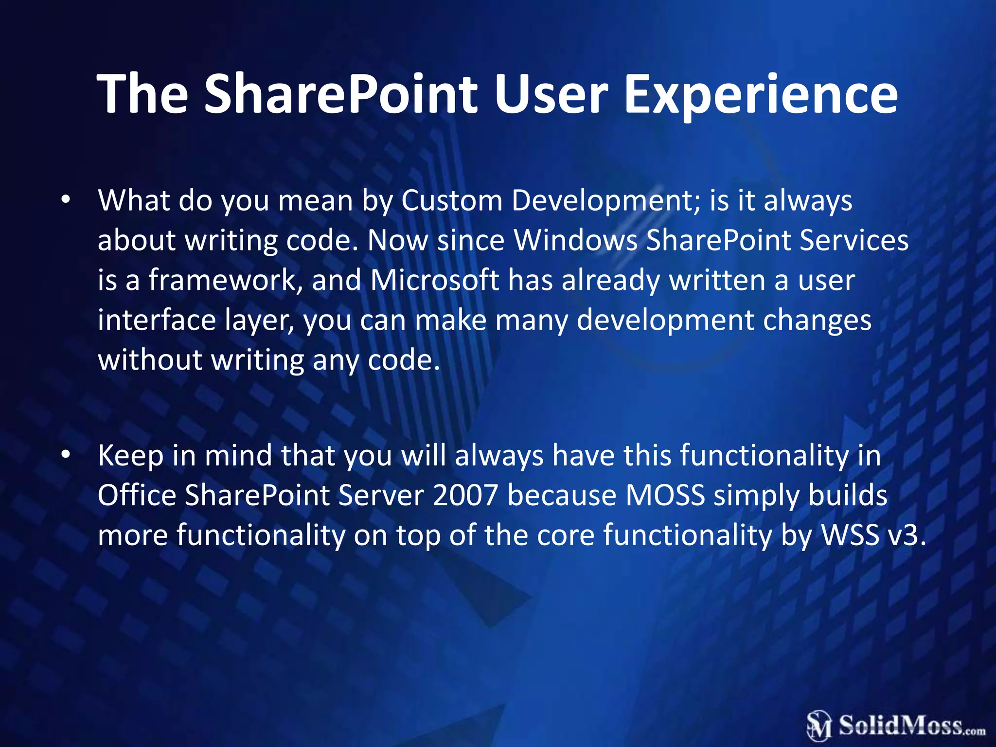 Moss introduction-session02 | PPTX | Internet | Computing