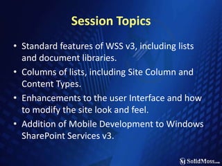 Moss introduction-session02 | PPTX | Internet | Computing