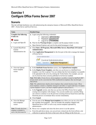 Moss2007 Enterprise Features Administration | PDF