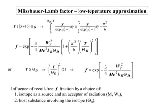 Mossbauer spectra ppt copy | PPT
