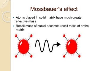 Mossbauer spectroscopy | PPTX