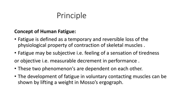 Mosso's ergography (including Video description of instrument and ...