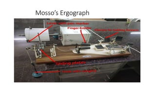 Mosso's ergography (including Video description of instrument and ...