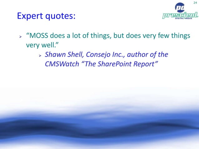 SharePoint Pros & Cons (2007-2010) | PPTX