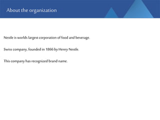 Organizational Structures of Nestle | PPTX