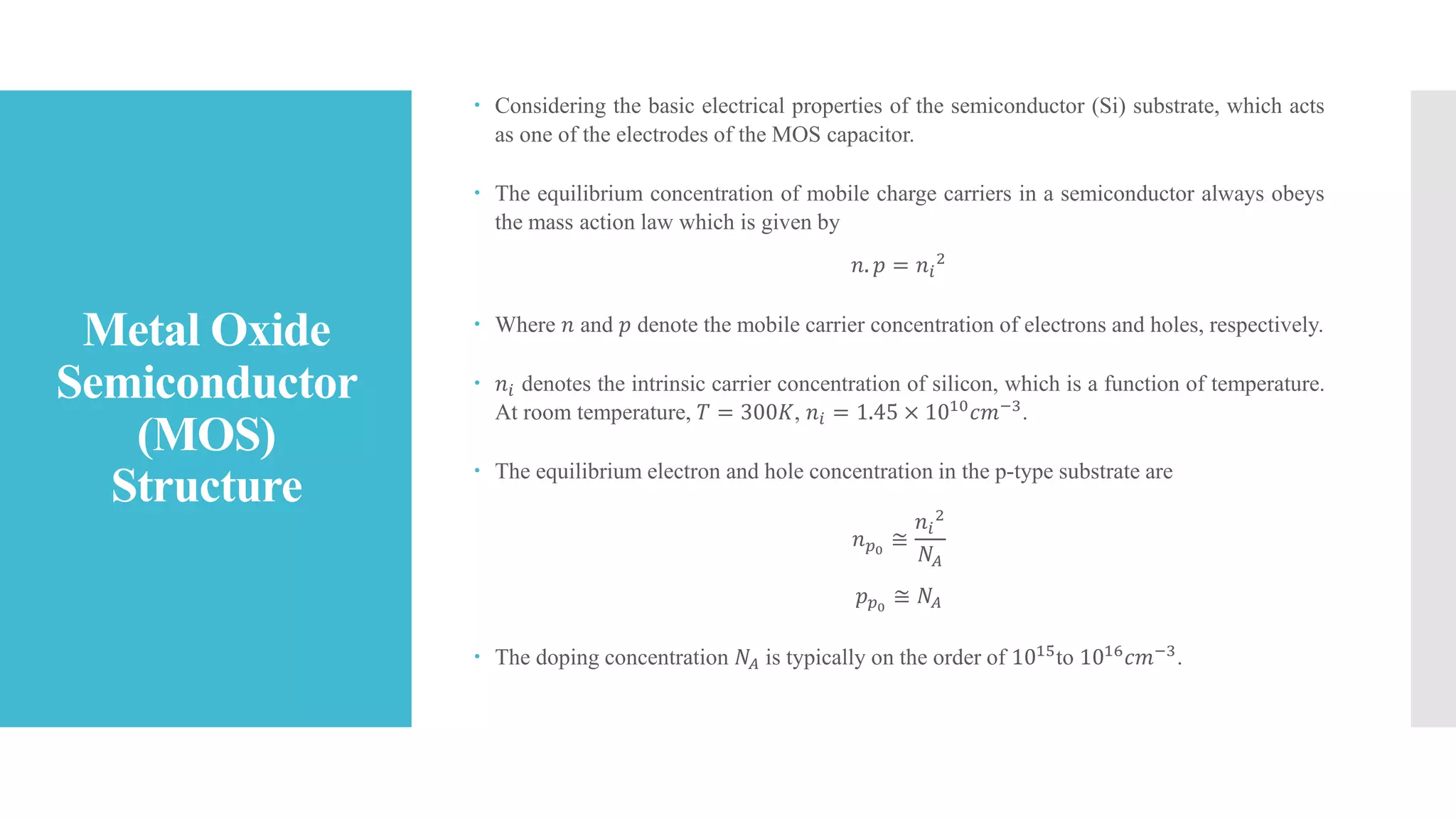MOS Structure.pptx | Chemistry | Science