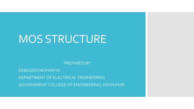 MOS Structure.pptx | Chemistry | Science