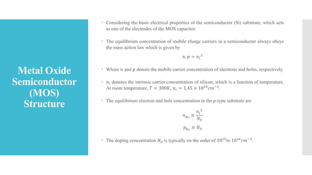 MOS Structure.pptx | Chemistry | Science