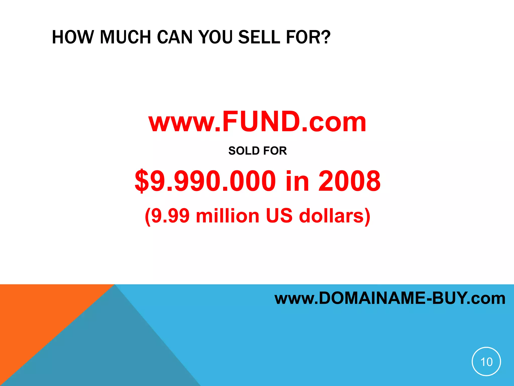 Most expensive domain names 2012 | PPT | Free Download
