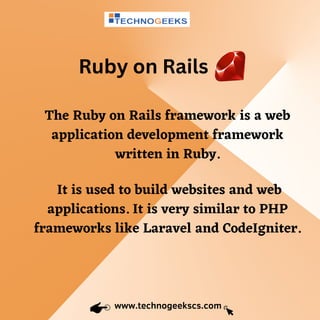 Most-Popular-Backend-Framework.pdf | Programming Languages | Computing