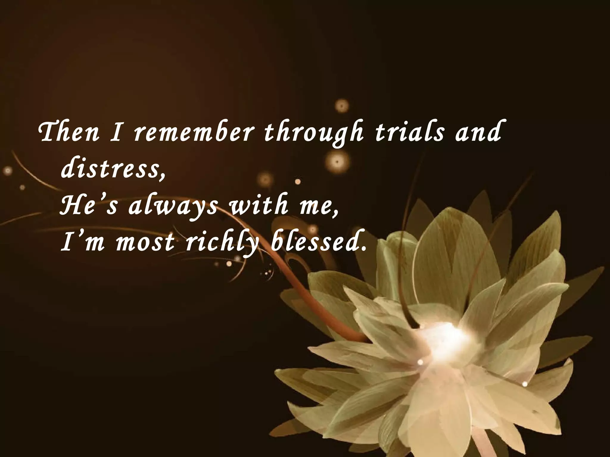 Most Richly Blessed | PPS