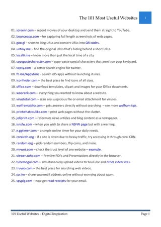 Most useful-websites | PDF