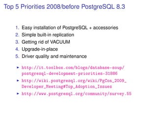 Most Wanted: Future PostgreSQL Features | PDF
