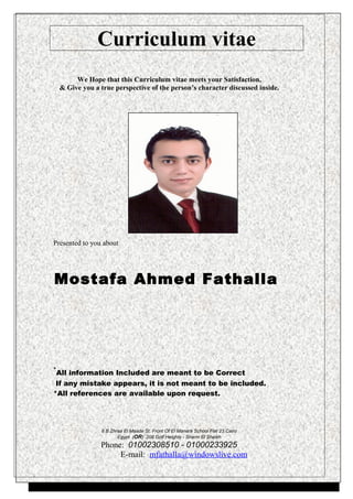 Mostafa fathallah c.v(2) | DOC