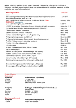 Mostafa gomaa hse | PDF