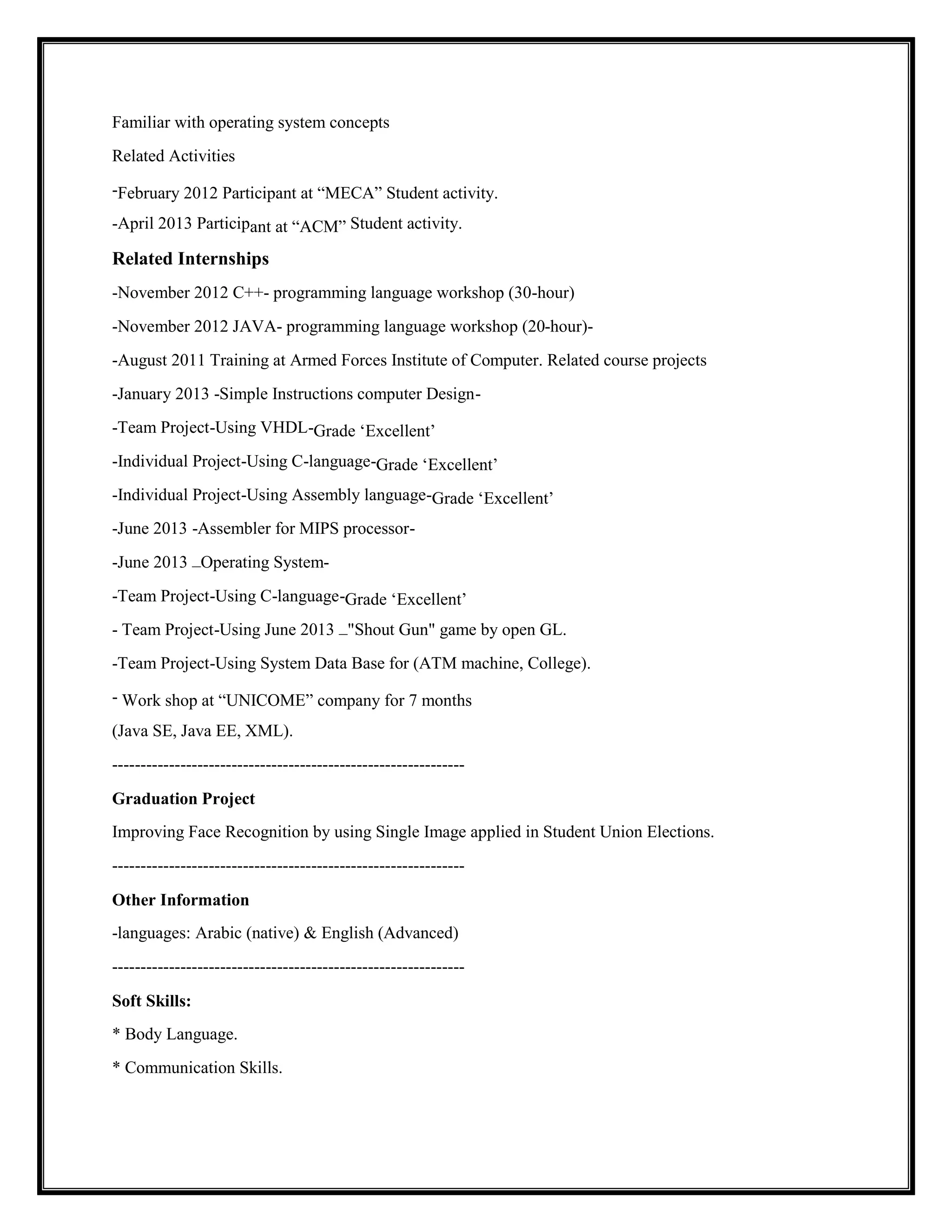 Resume,Mostafa hassanin | PDF