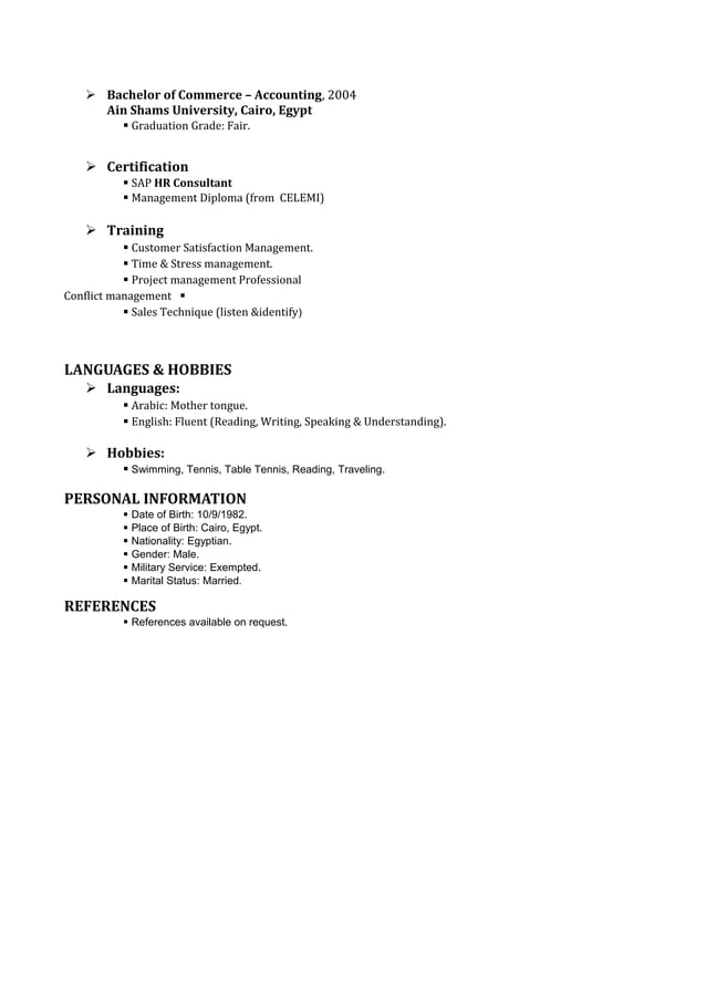 Mostafa kadry CV | DOC