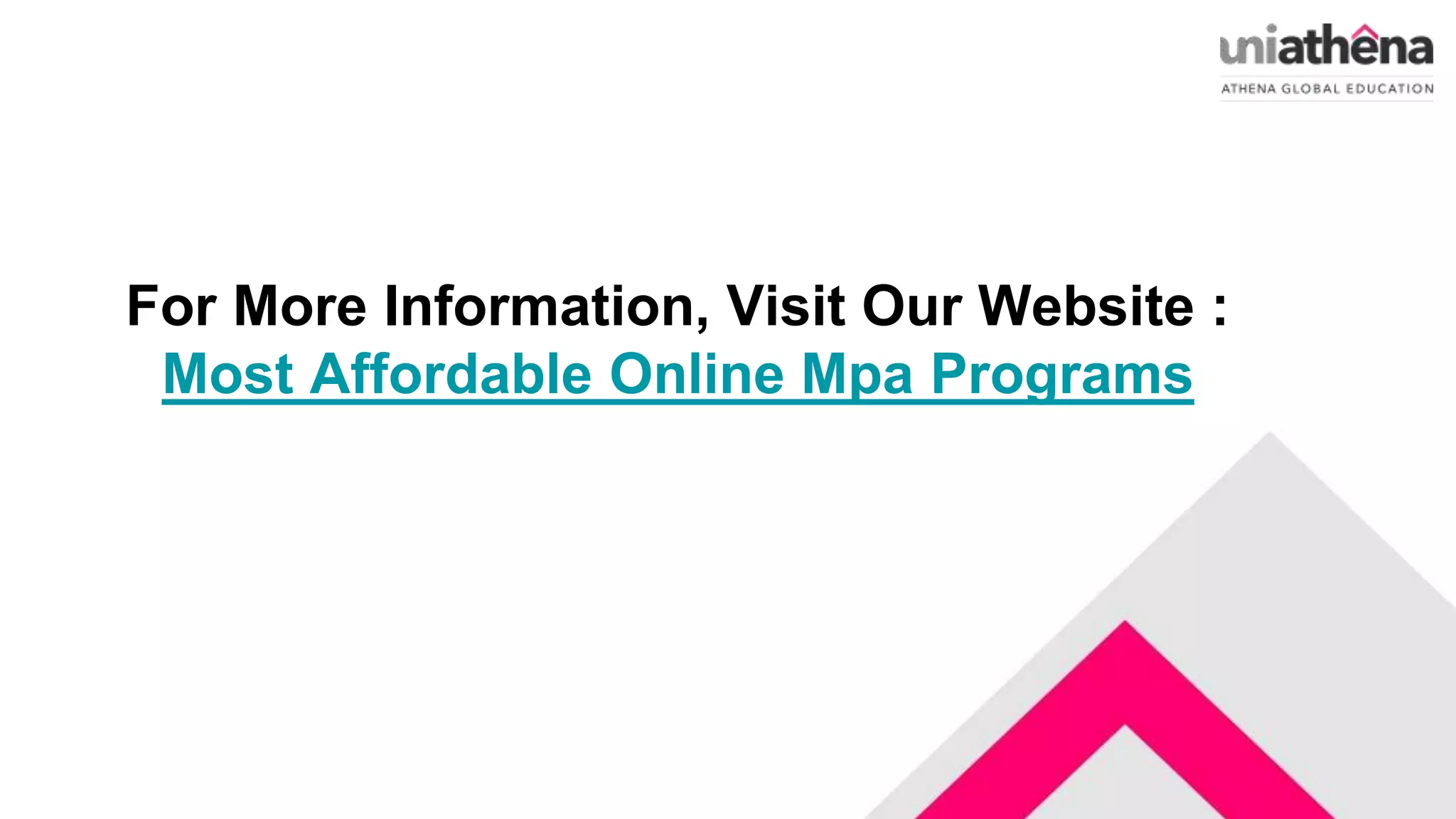 Most Affordable Online Mpa Programs | PPTX
